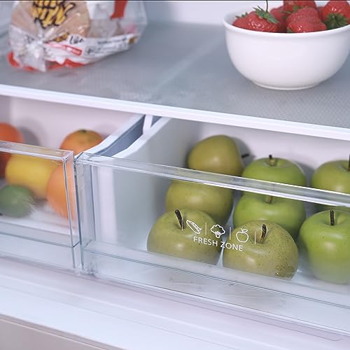 West Bend Frost Free French Door Refrigerator, 17.5-Cu.Ft, Metallic