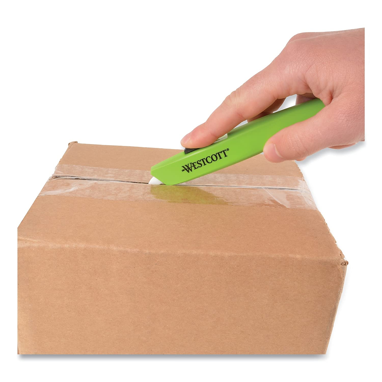 Westcott 17519 Full-Size Ceramic Blade Box Cutter, Retractable Utility Knife
