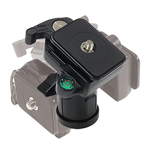 Velbon QHD-33M 471871 Free Head Head, Small, Bottom Diameter: 1.3 inches (33 mm), Aluminum, Black