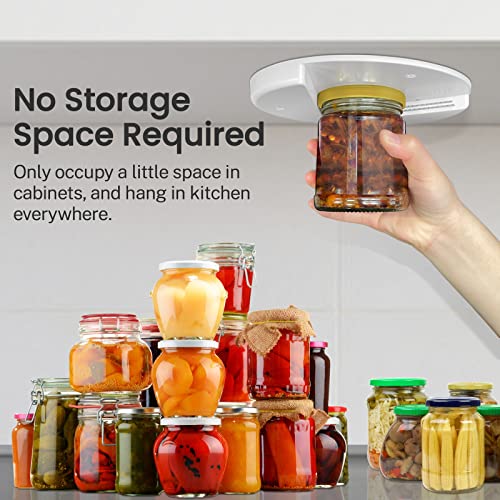 Yashion Under Cabinet Jar Opener for Weak Hands,2023 New Open Jars w/ Ease-Jar Opener for Seniors w/ Arthritis,Opener-Can Openers for Seniors w/ Arthritis Kitchen Top Gadgets (With Anti-Slip Mat1)