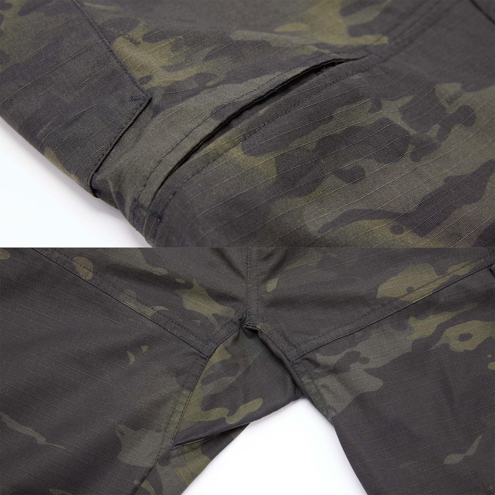 VIKTOS Men's Wartorn MC Tactical Casual Durable Double Zip EDC Combat Fit Cargo Pants with Multi Pockets, Multicam Black, 36 W x 36 L