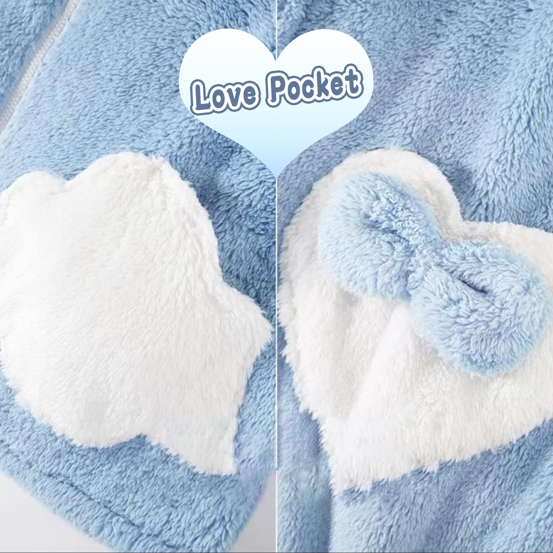 wsvyhoe Cartoon Pajamas Girl Warm Plush Sleepwear Robe Button Bathrobe Halloween Christmas Cosplay Clothes-M
