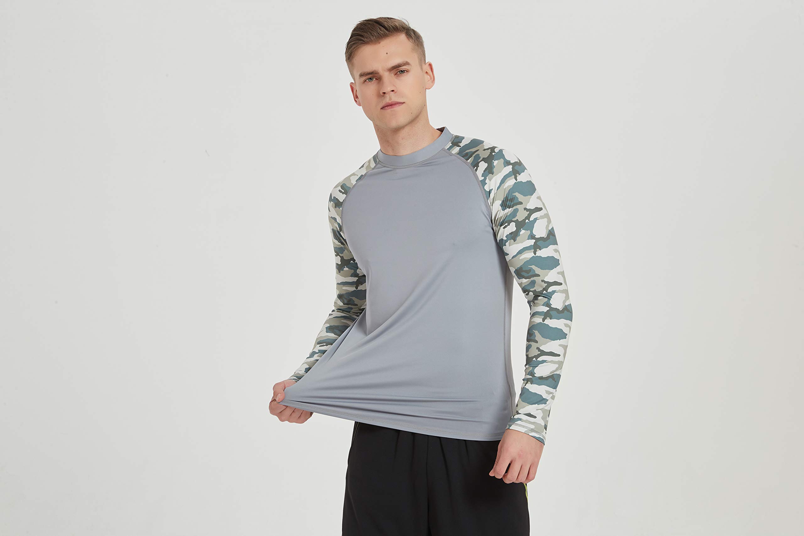 YUE L STAR Men's Neoprene Jacket Sunscreen Long Sleeve Surfing Swimming Keeps Water Sports Warm