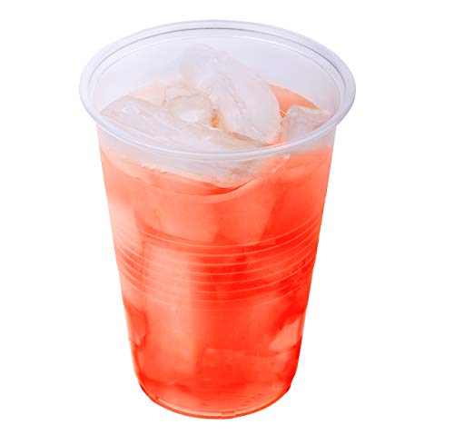 TashiBox 16 oz disposable clear plastic party cups, 100 count