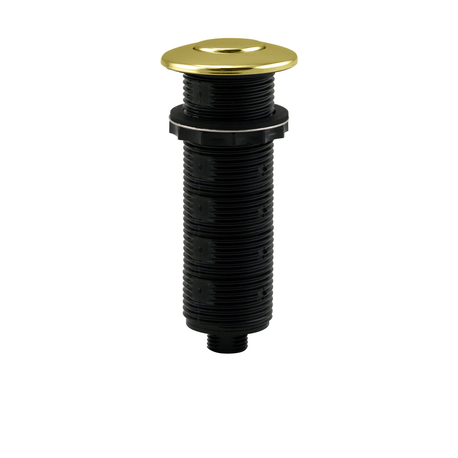 Westbrass ASB-B3-01 Sink Top Waste Disposal Replacement Air Switch Trim Only, Flush Button, Polished Brass
