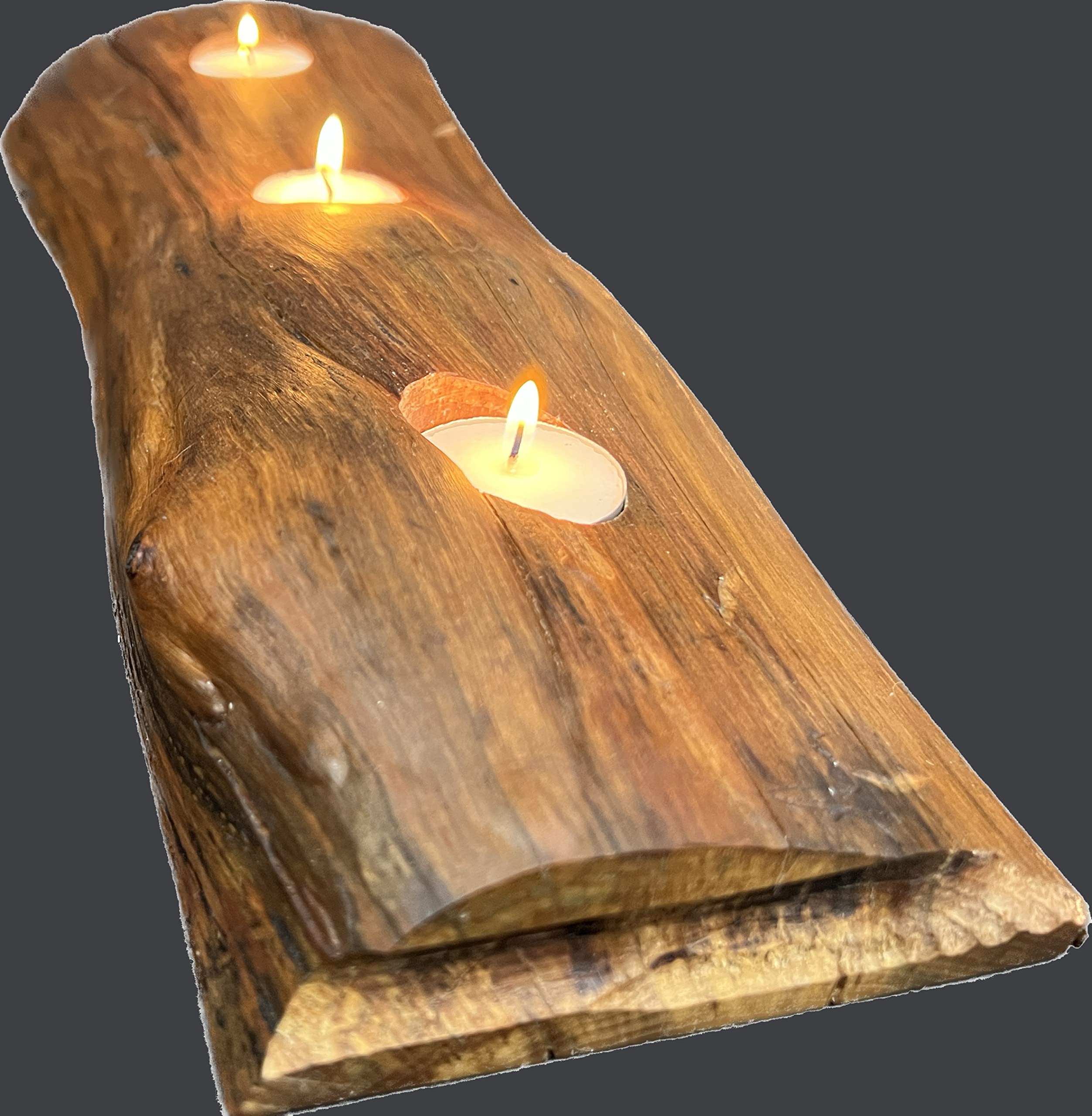 White Oak Shabby Chic Tealight holder | Shot glass tray | Solid hardwood centerpiece for any occasion by Dusty Roads C3