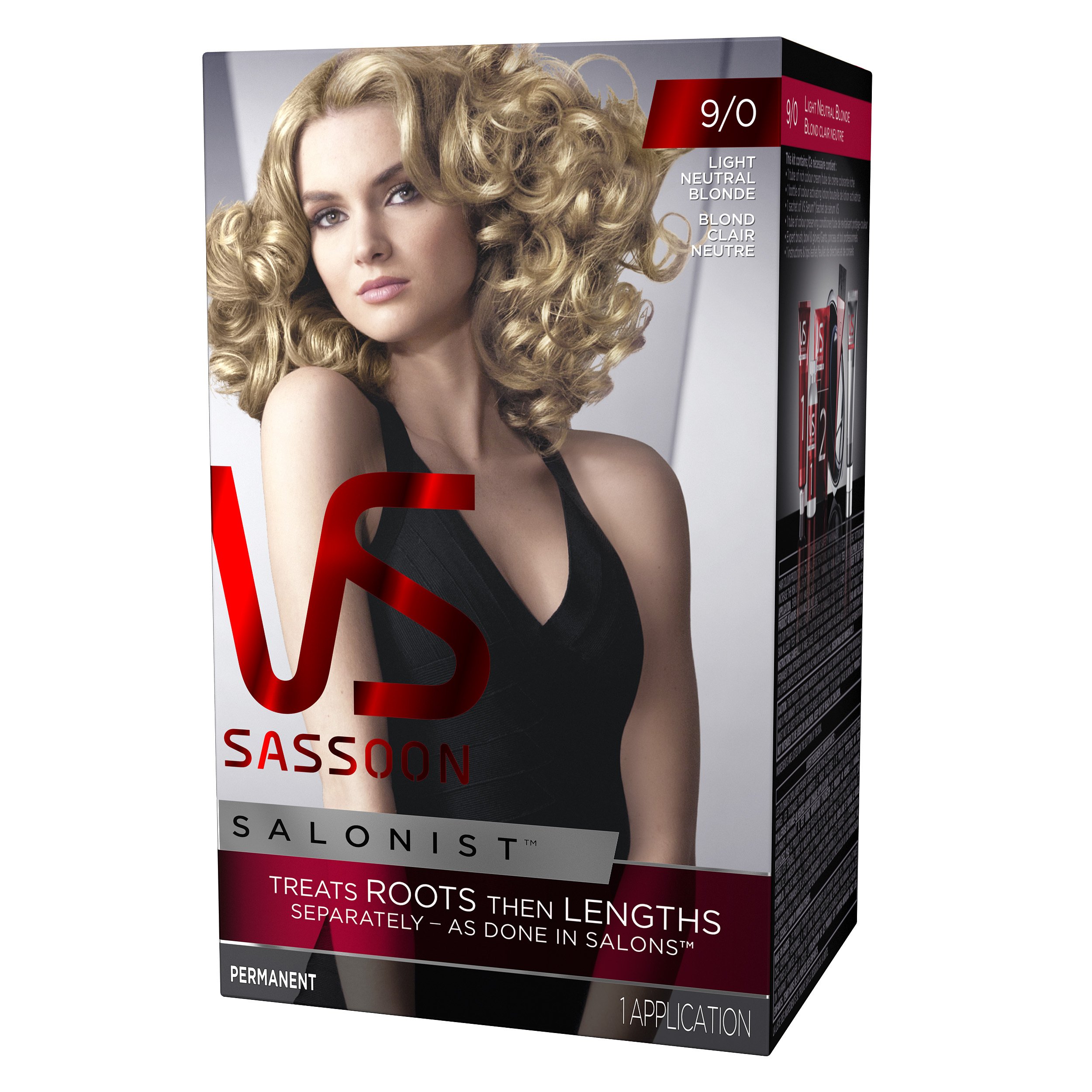 Vidal Sassoon Salonist Hair Colour Permanent Color Kit, 8/3 Medium Gold Blonde
