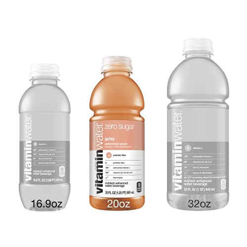vitaminwater zero sugar Gutsy Watermelon Peach, 20 Fl Oz