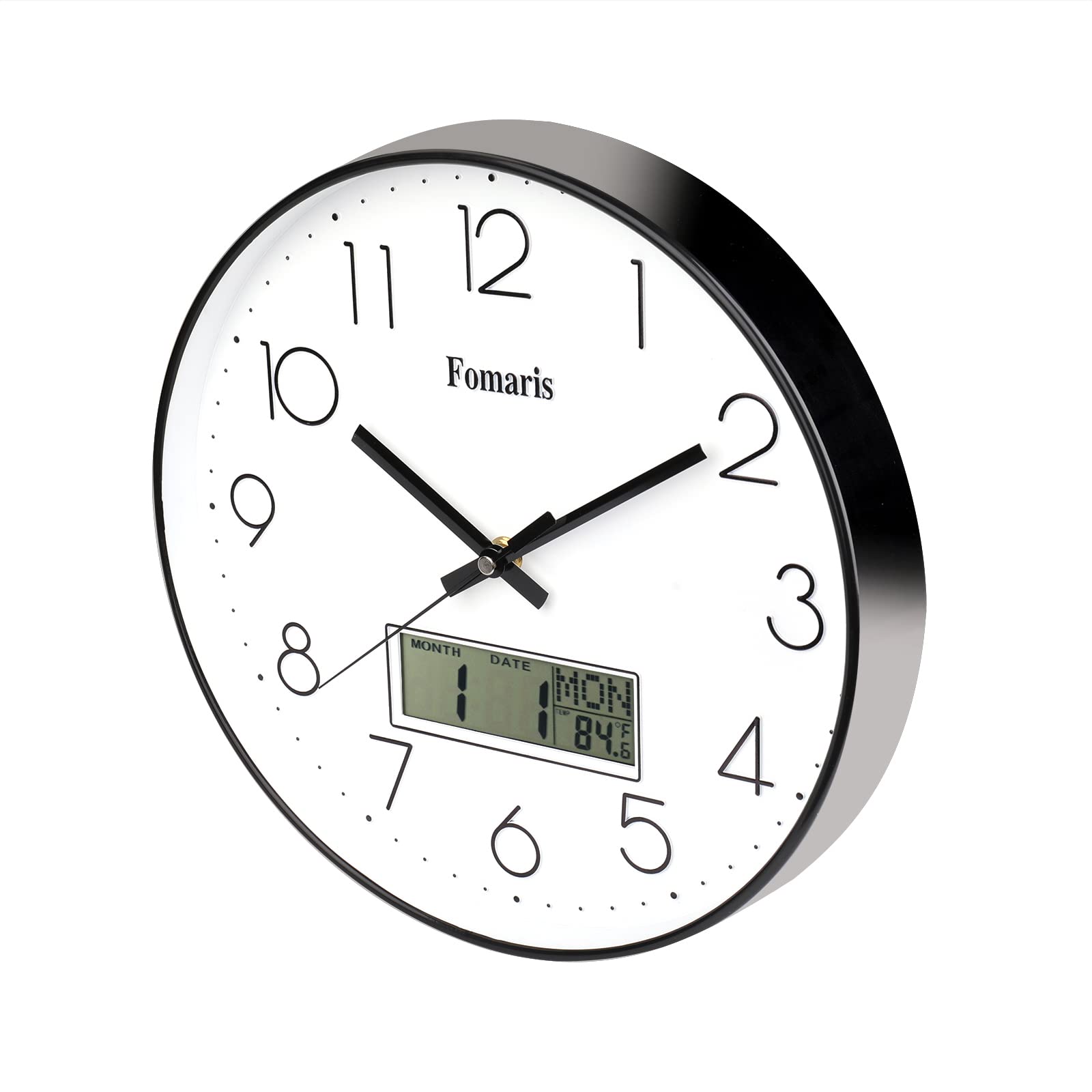 Yoiolclc Retro Wall Clock, 10 Inch Vintage Design, Silent Non-Ticking Battery Operated Clock (Teal)