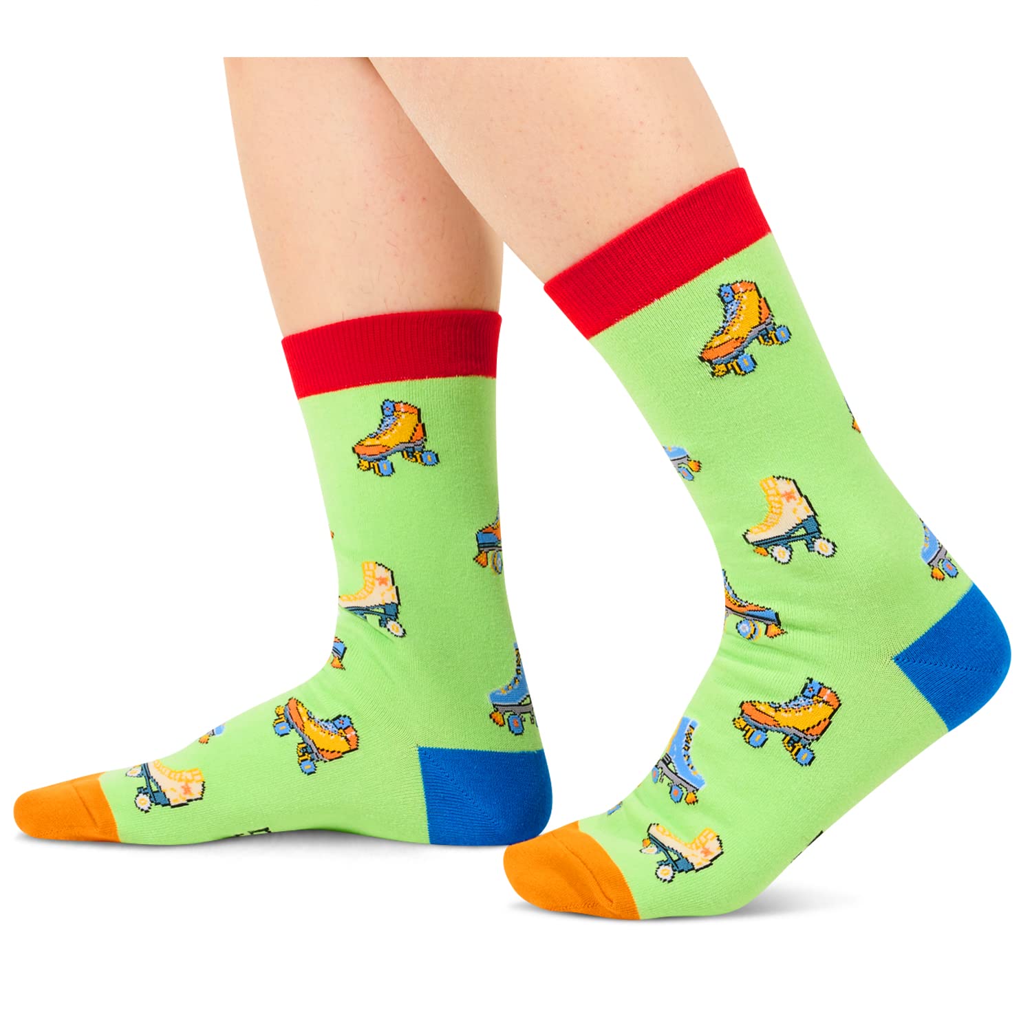Zmart Funny Roller Skating Gifts Roller Skate Gifts Women Men Skater Gifts, Roller Skating Socks Roller Skate Socks Skater Socks