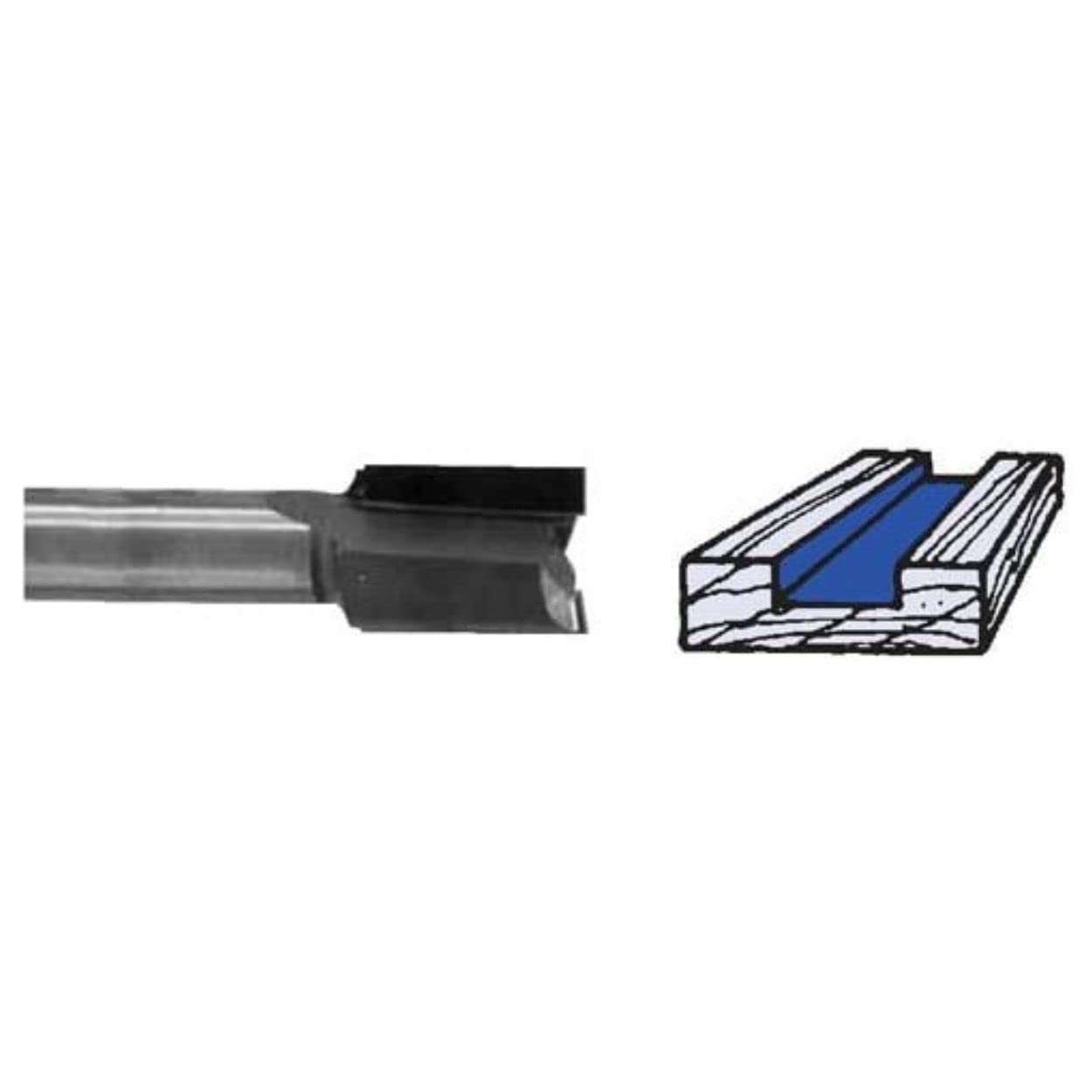 Whiteside Router Bits 1062 Straight Bit with 3/8-Inch Cutting Diameter and 1-Inch Cutting Length