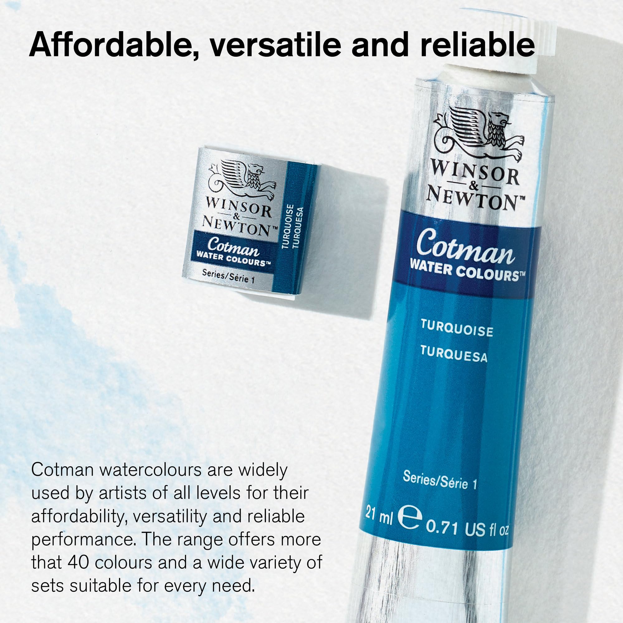 Winsor & Newton Cotman Watercolor Paint, 8ml (0.27-oz) Tube, Permanent Rose