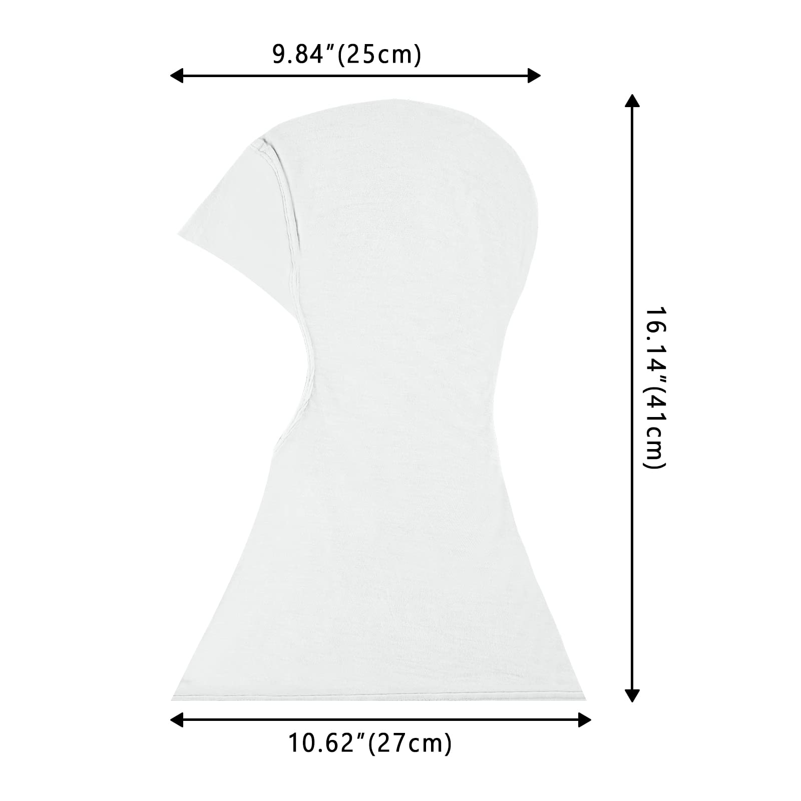 YOYOU Muslim Hijab for Women Instant Turban Head Wraps Soft Head Cover Under Scarf White