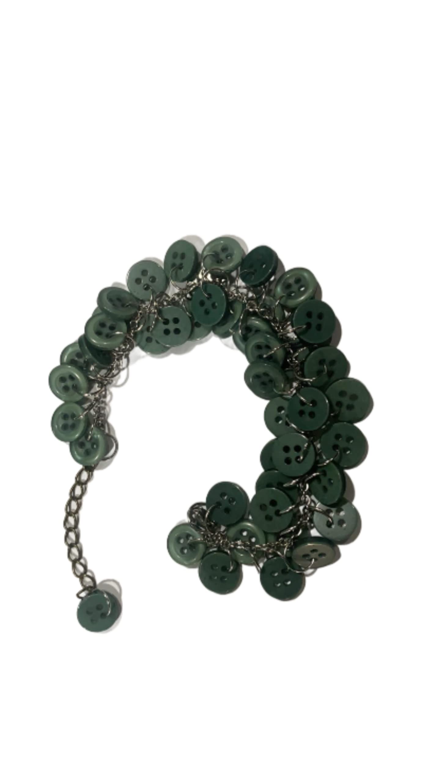 Vintage Button Bracelet for Woman, Charm Button Bracelet Handmade, Adjustable, Antique jewelry, Gift for Her