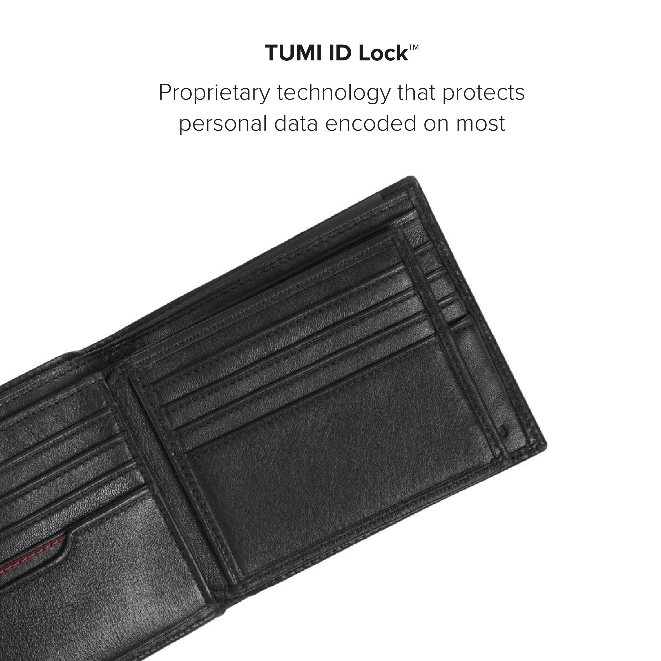 TUMI - Delta Global Center Flip Passcase Wallet with RFID ID Lock for Men - Black