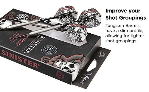 Viper by GLD Products Sinister 95% Tungsten Steel Tip Darts, 25 Grams,Silver,23-3811-25