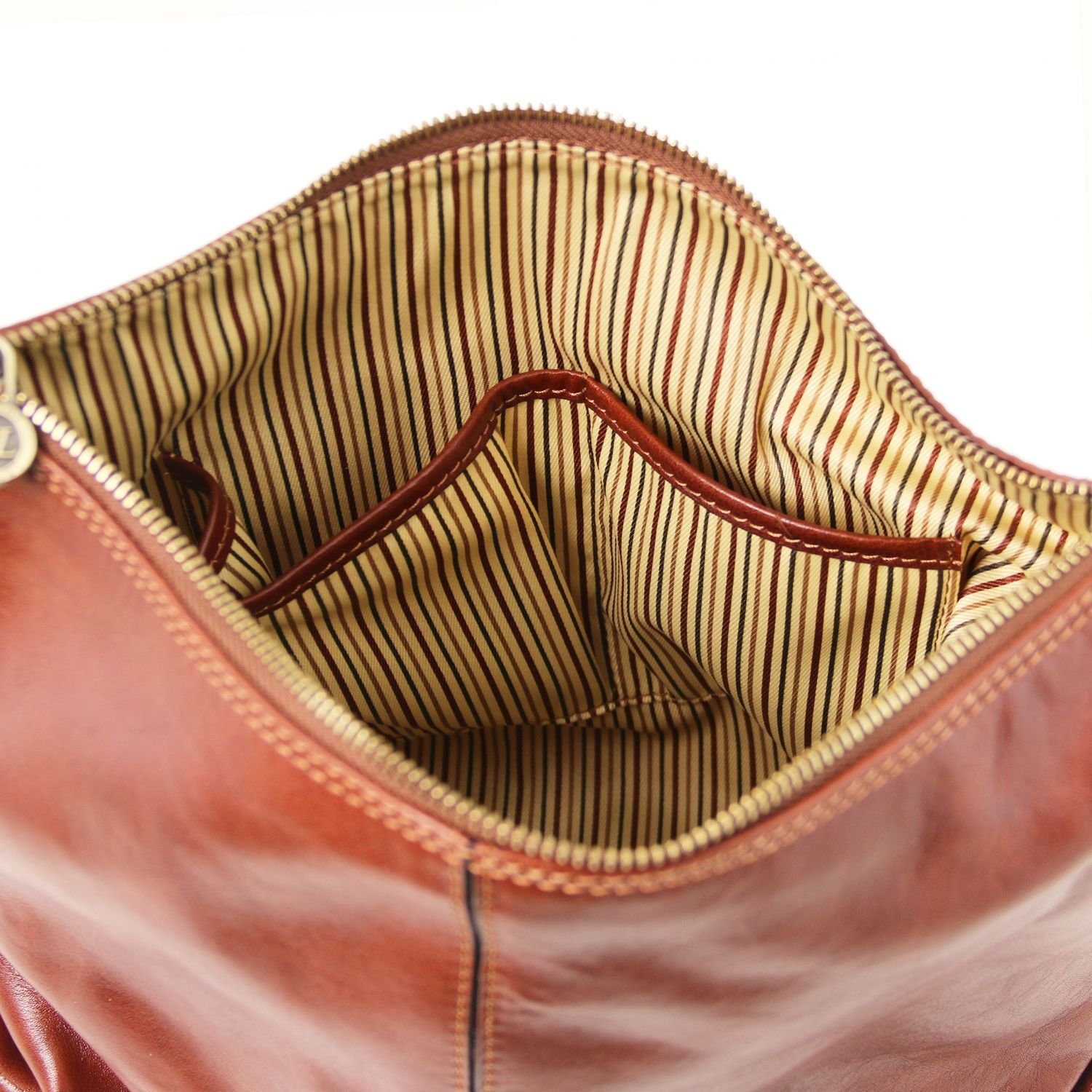 Tuscany Leather Sabrina - Leather hobo bag - TL141479 (Black)