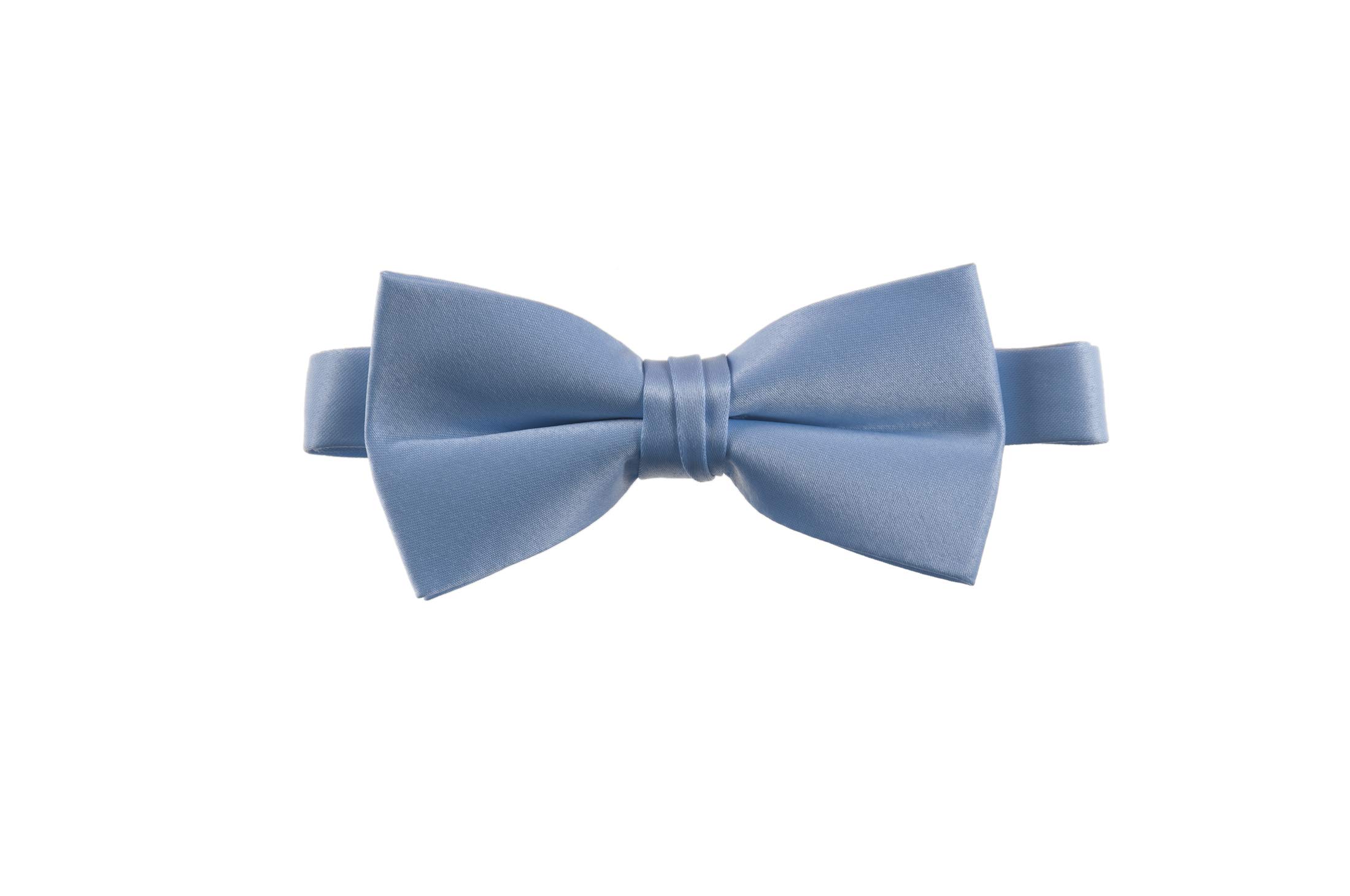 Tuxgear Mens Bow Tie and Suspender Set Combo, 48" Men's, Light Blue (48" Men's, Light Blue)