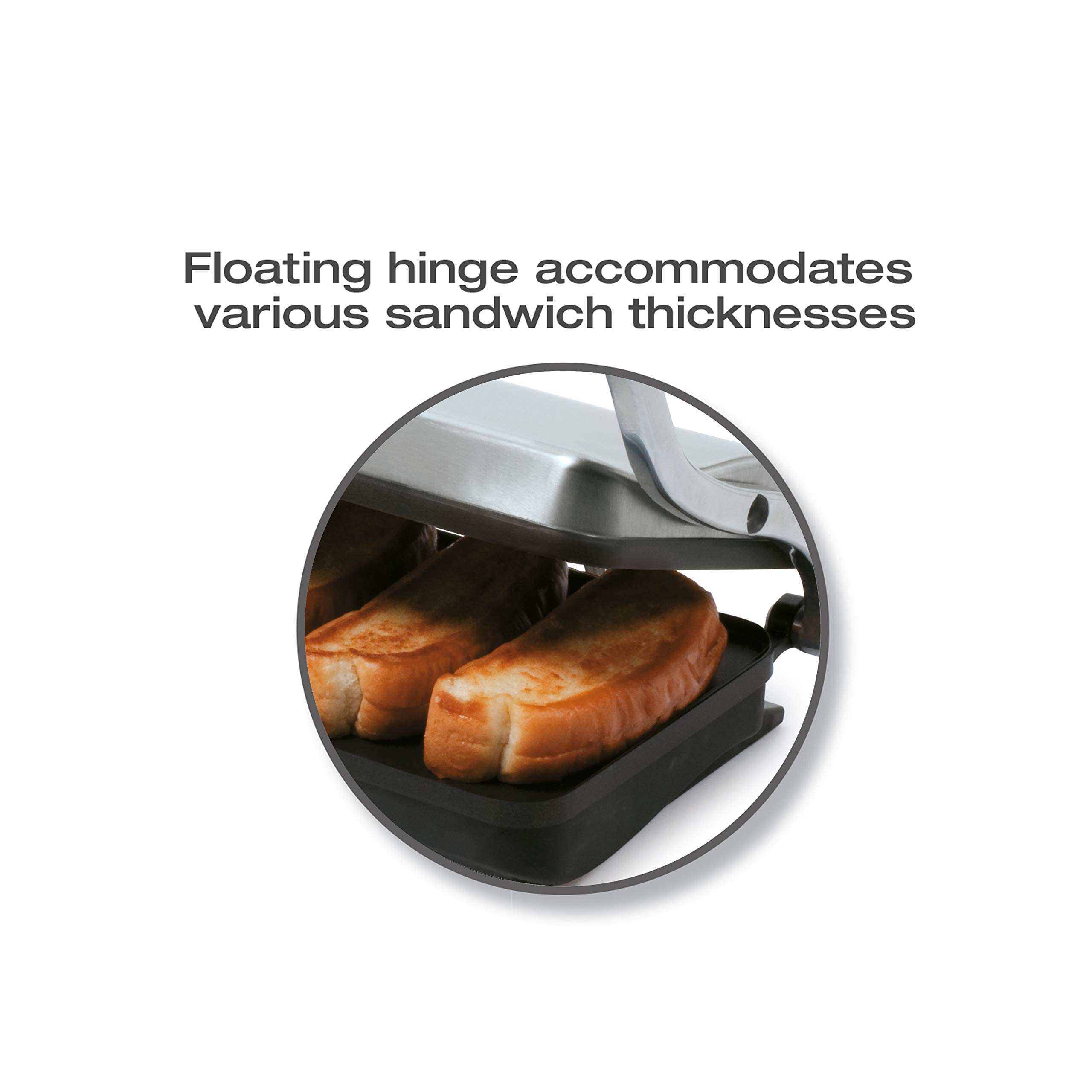 Toastess Sandwich Grill, Stainless Steel