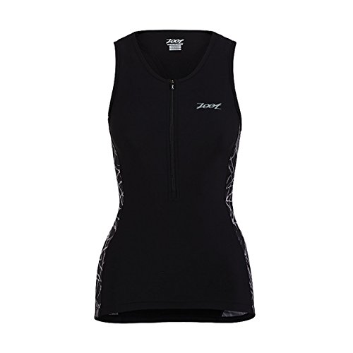 ZOOT SPORTS Women's Performance Tri Tank, Large, Black Static