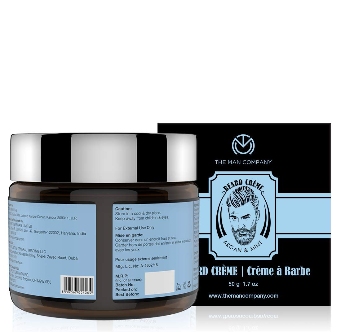 The Man Company Beard softening Cream - Argan & Mint (50 g)