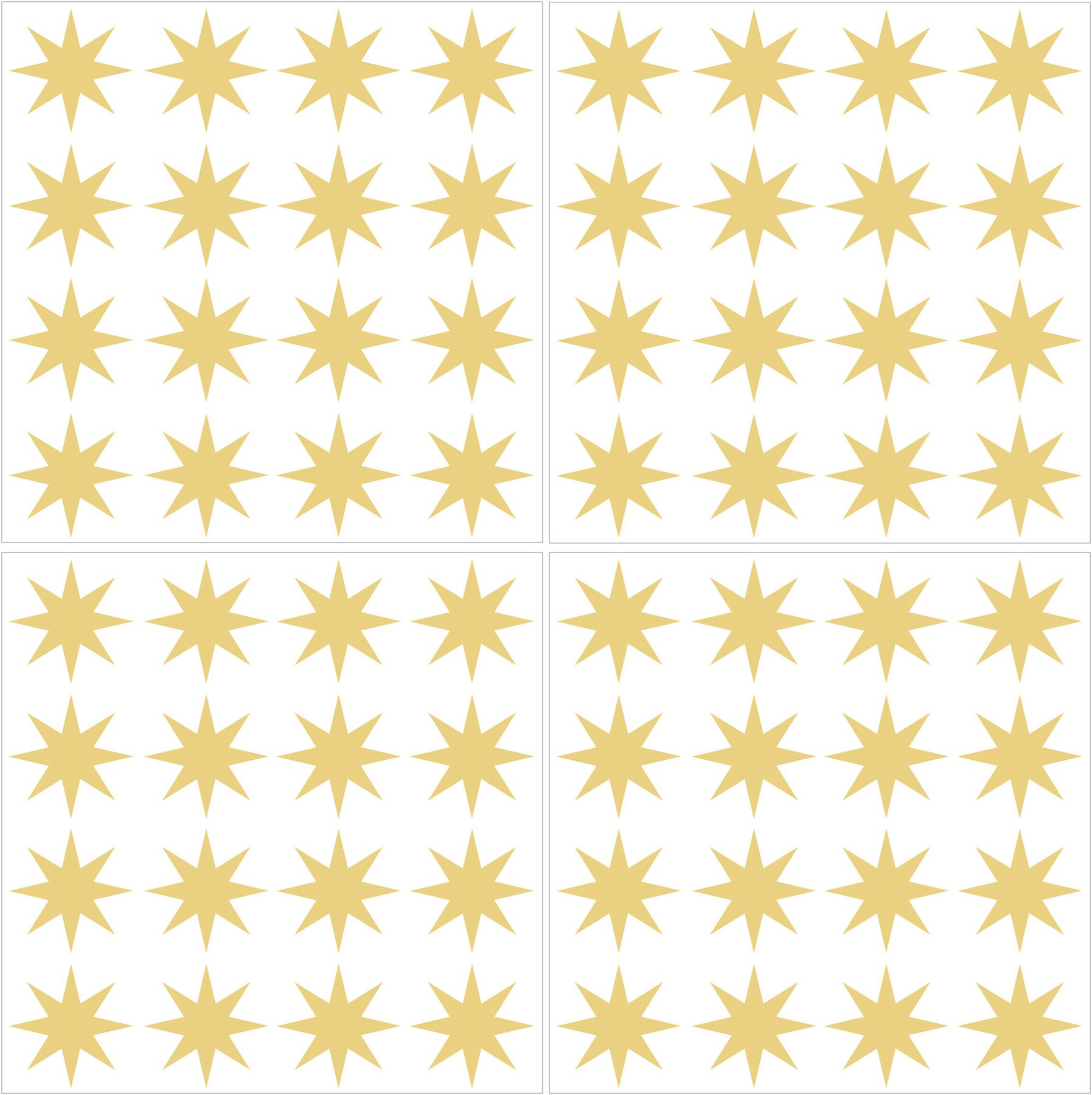 WallPops WPK2665 Gold Stars Wall Decal, Metallic