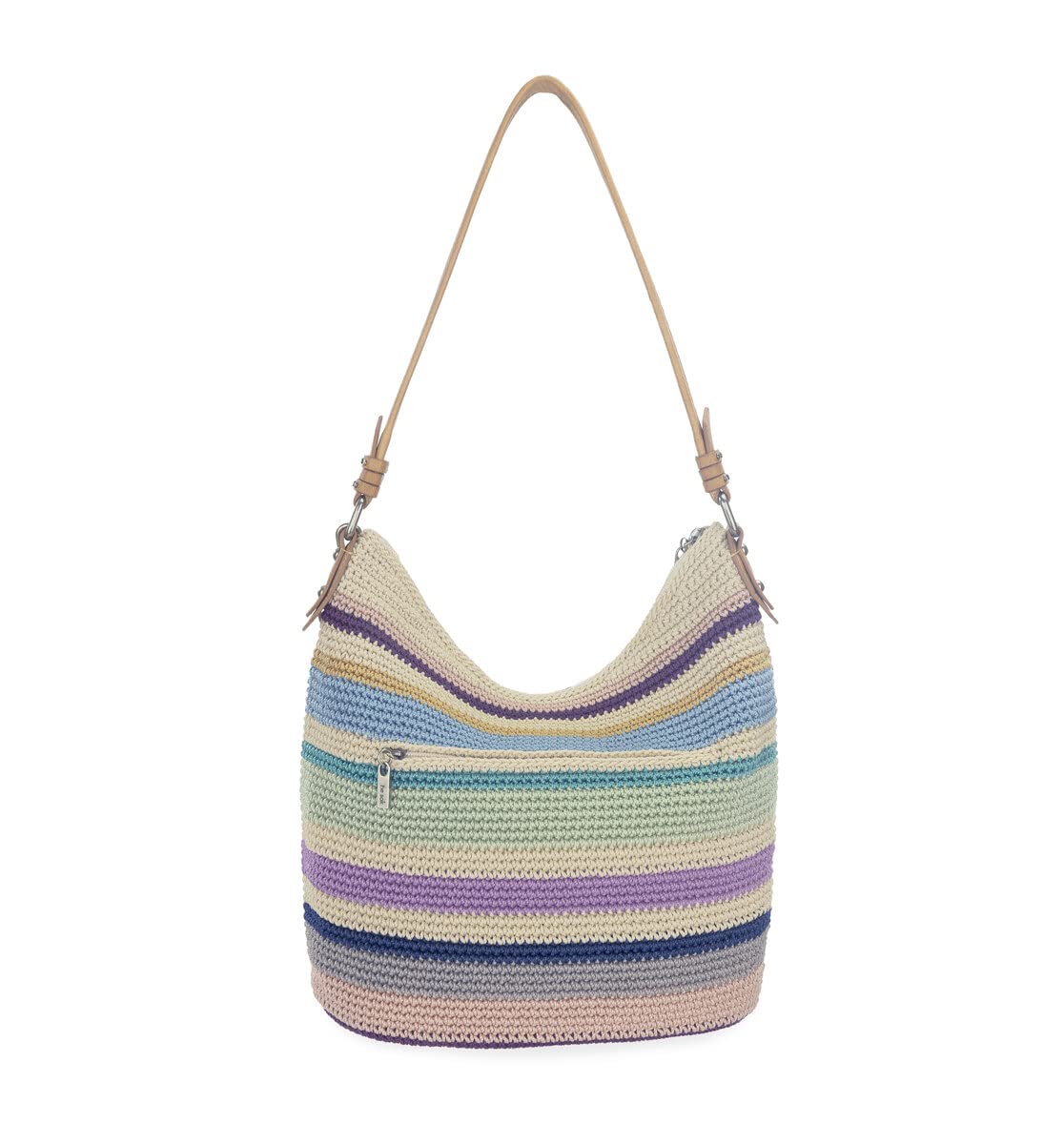 The Sak Sequoia Hobo Bag in Hand-Crochet, Soft & Slouchy Silhouette, Timeless & Elevated Design, Mendocino Stripe