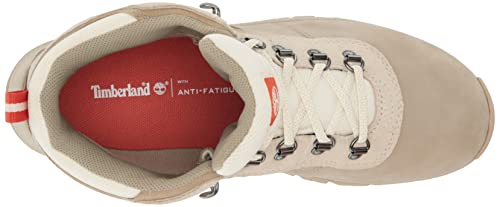 Timberland Women's Mt. Maddsen Mid Leather Waterproof Hiker Hiking Boot, Light Brown Nubuck, 8.5