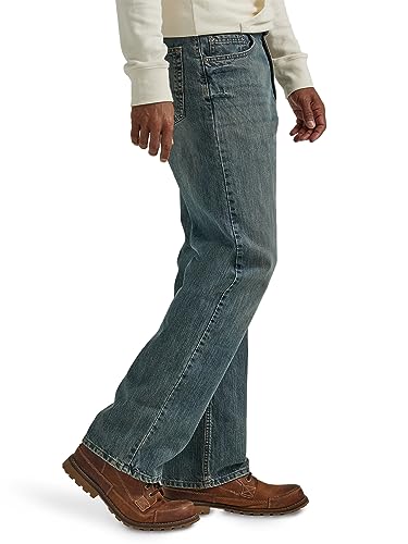Wrangler Authentics Men's Relaxed Fit Boot Cut Jean, Tinted Mid Shade, 40W x 30L