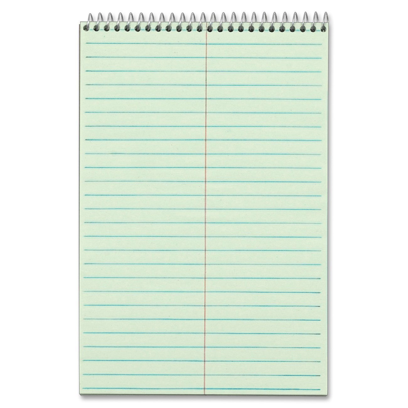 TOPS Products 8021DZ Steno Book, Gregg Rule, 80Sheets/PD, 6-Inch X9-Inch, 12/PK, GN Tint