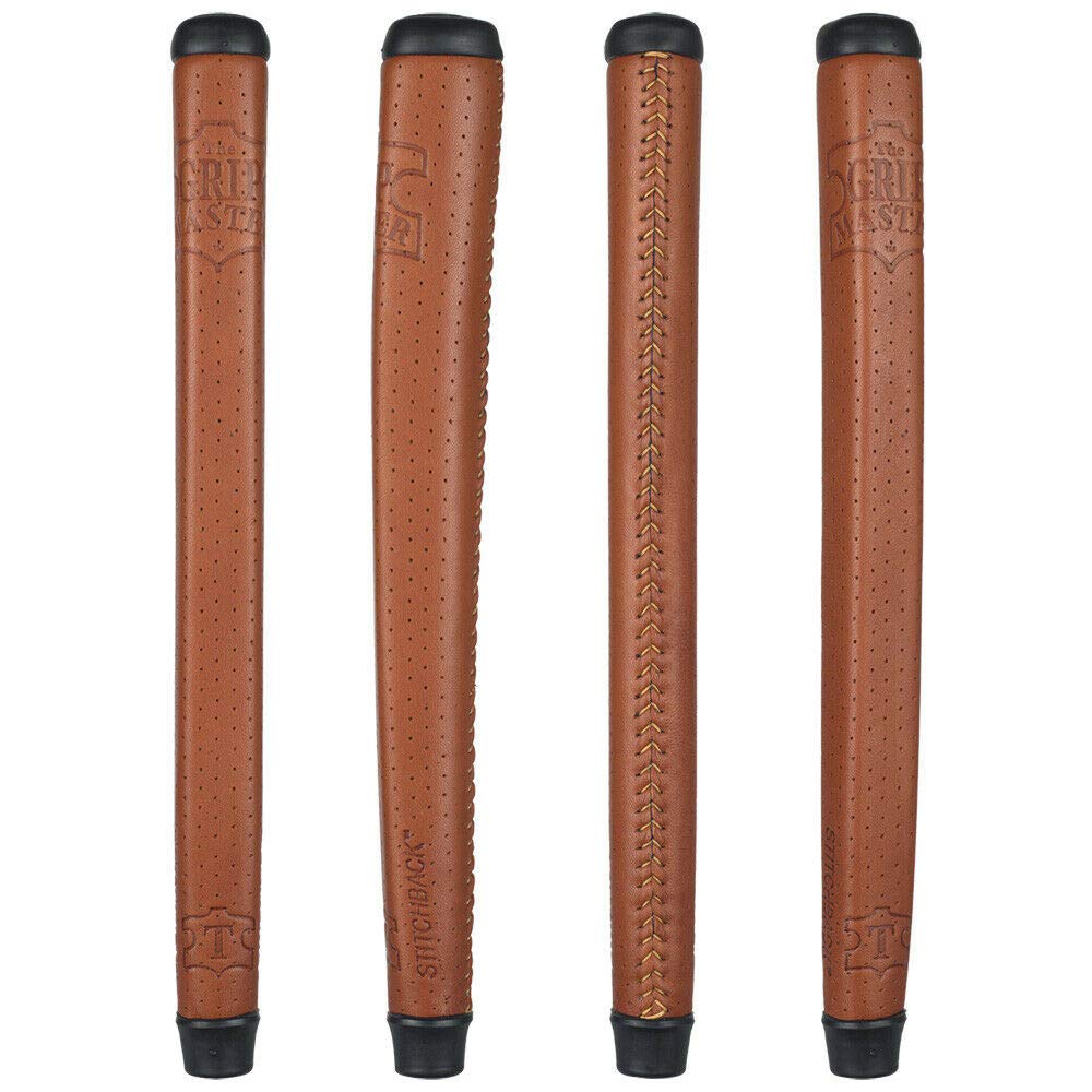 The Grip Master Unisex's Signature Leather Putter Grip, Tan, Midsize