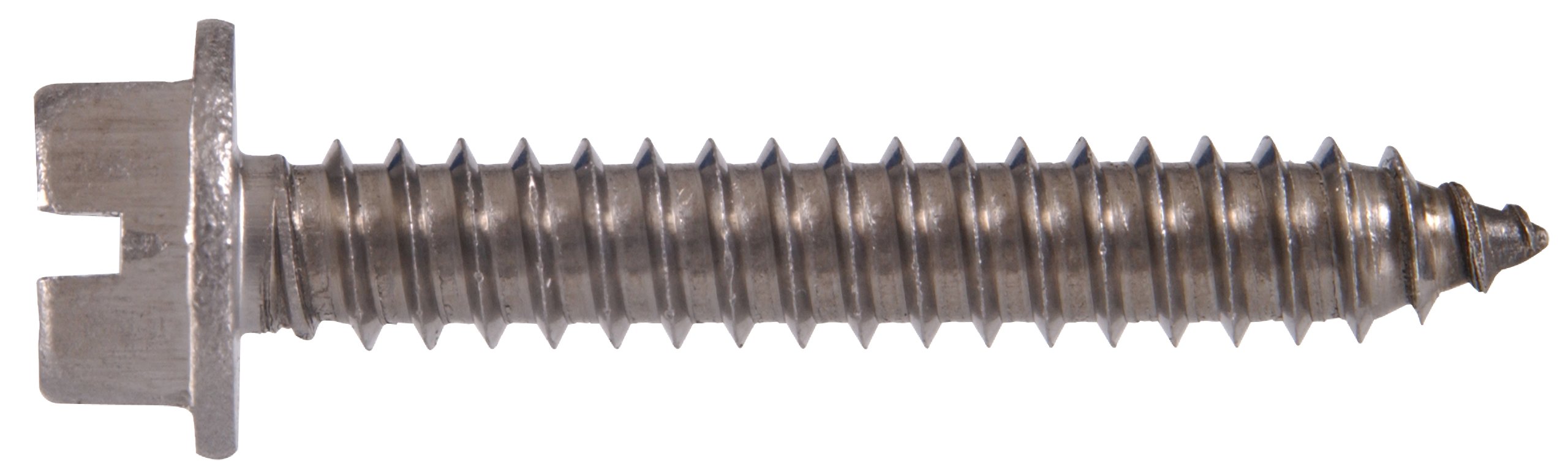 The Hillman Group 3163 8 x 1-1/2-Inch Stainless Hex Washer Head Slotted Sheet Metal Screw, 15-Pack