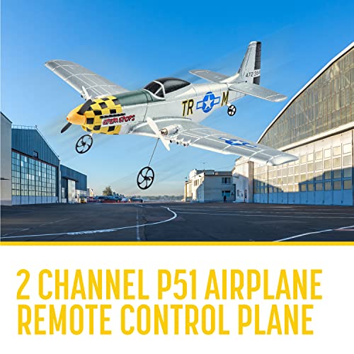 Top Race Remote Control Airplane | RC Plane 4 Channel Ready to Fly RC Planes for Adults, Advanced RC Foam Blimps for Adults, Remote Control Airplane Spitfire Shark Mouth TR-S55