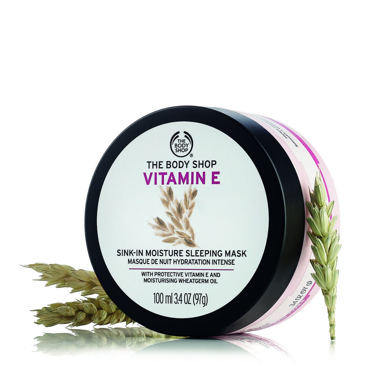 The Body Shop Vitamin E Sink-In Moisture Sleeping Mask, 100% Vegan PM Face Mask,3.4 Ounce