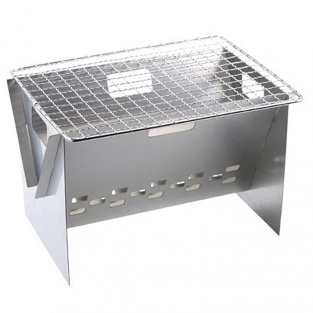 WXBDD Folding Bbq Grill Portable Split Design Outdoor Camping Bbq Picnic Tool Easy Washable Food Barbecue Tool