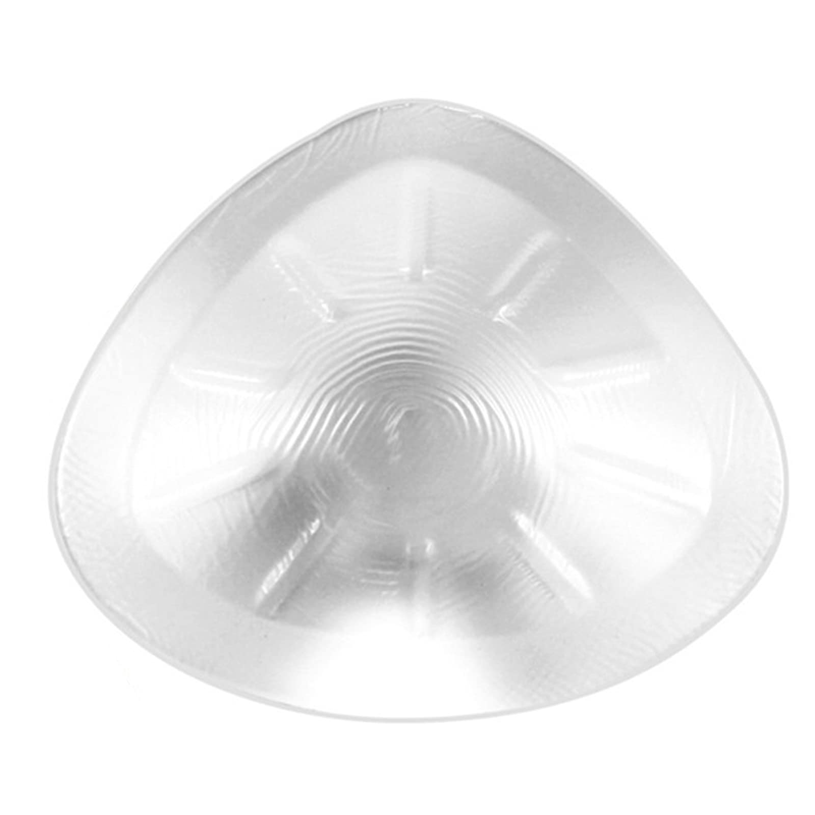 UYBAG Silicone Breast Form Transparent Triangle Prosthetic Breast Lifelike Breast Enlarger Woman Bra Enhancer Inserts for Crossdresser Mastectomy Prosthesis,Clear,B Cup:250g