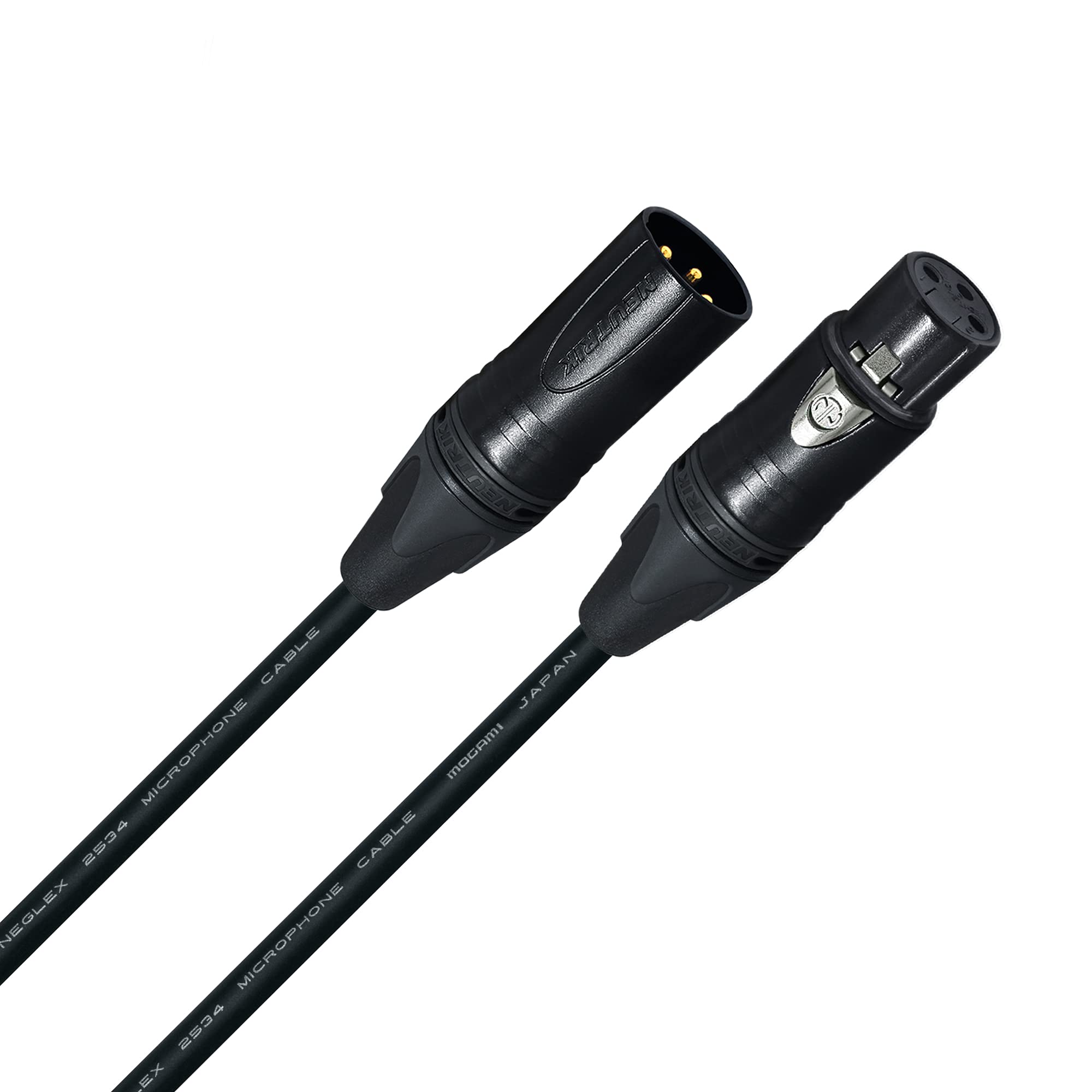 WORLDS BEST CABLES 6 Foot β Quad Balanced Microphone Cable CUSTOM MADE using Mogami 2534 wire and Neutrik NC3MXX-B Male & NC3FXX-B Female XLR Plugs.