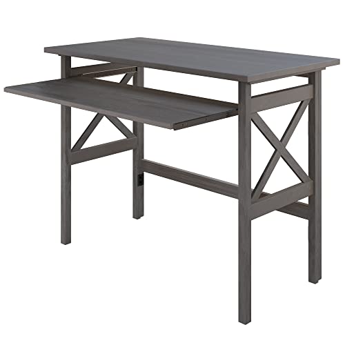Winsome Wood Xander Computer Desk, Oyster Gray
