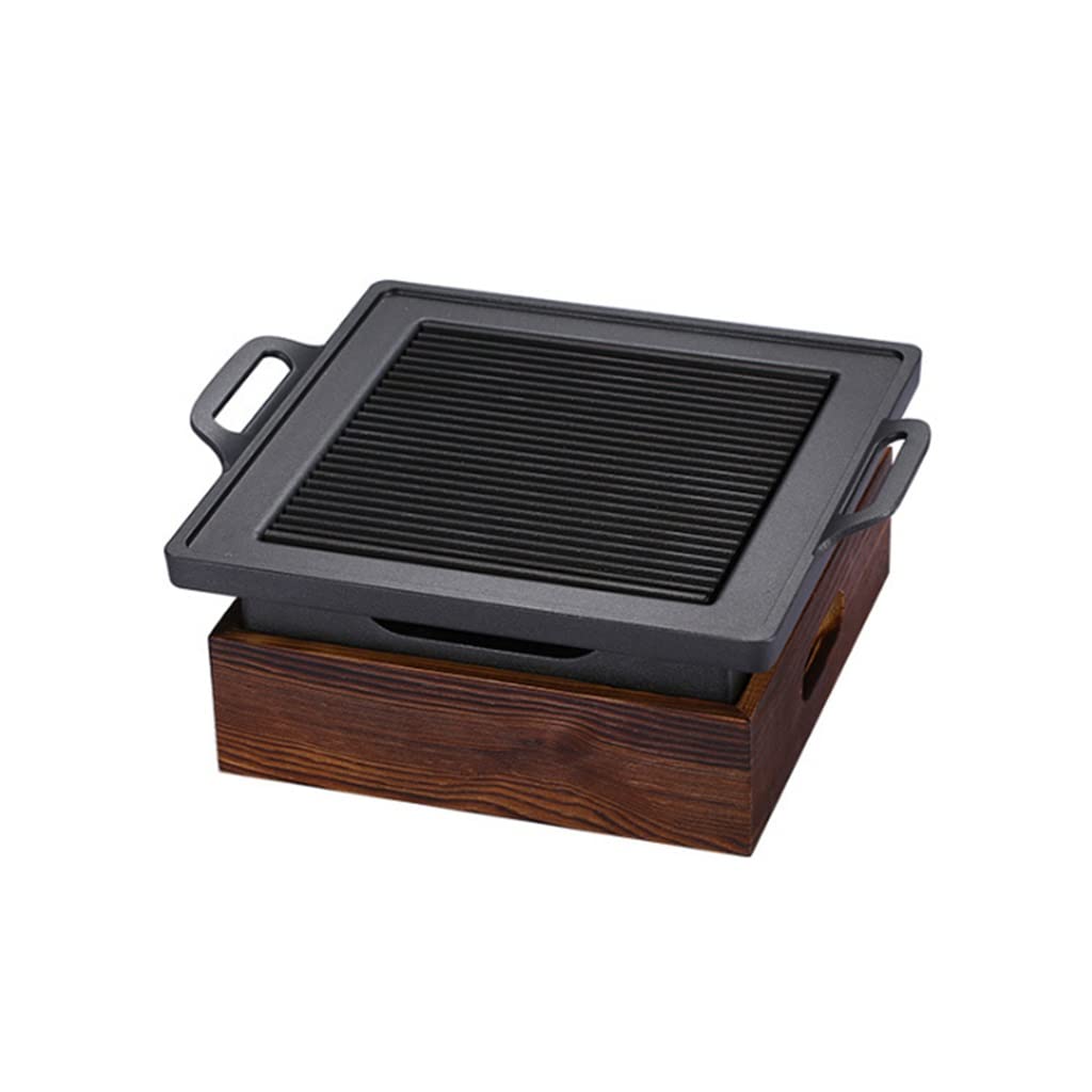 WXBDD Portable BBQ Grill Barbecue Grill Charcoal BBQ Oven Household Non-stick Cooking Tools (Size : Small)