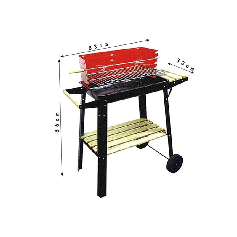 WXBDD Home Square Charcoal BBQ Grills Portable Outdoor Picnic Barbecue Stove BBQ Tools for Garden Camping