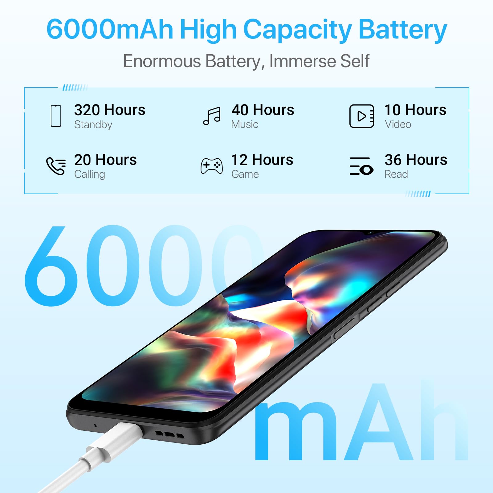 UMIDIGI F3 Pro 5G Unlocked Cell Phone, Android 13, 12(6+6)GB+128GB, 48MP Main Camera, 6.6" FHD+ Display, Octa-Core Processor, 6000mAh Battery, Dual 5G, NFC