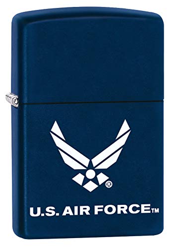 Zippo US Air Force Emblem Pocket Lighter, Navy Matte, One Size (239-CI018747)