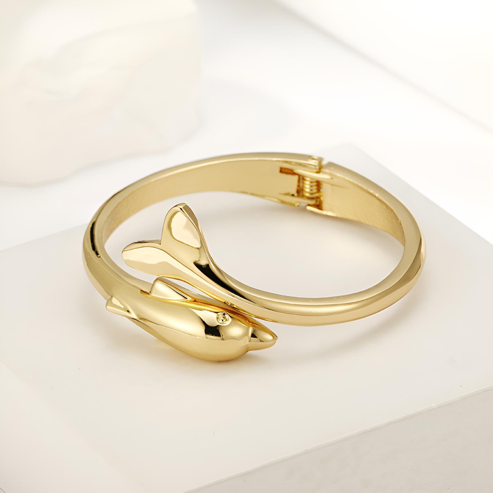 TONLUYAX Silver Chunky Cuff Bangle for Women Minimalist Bracelet Bangle