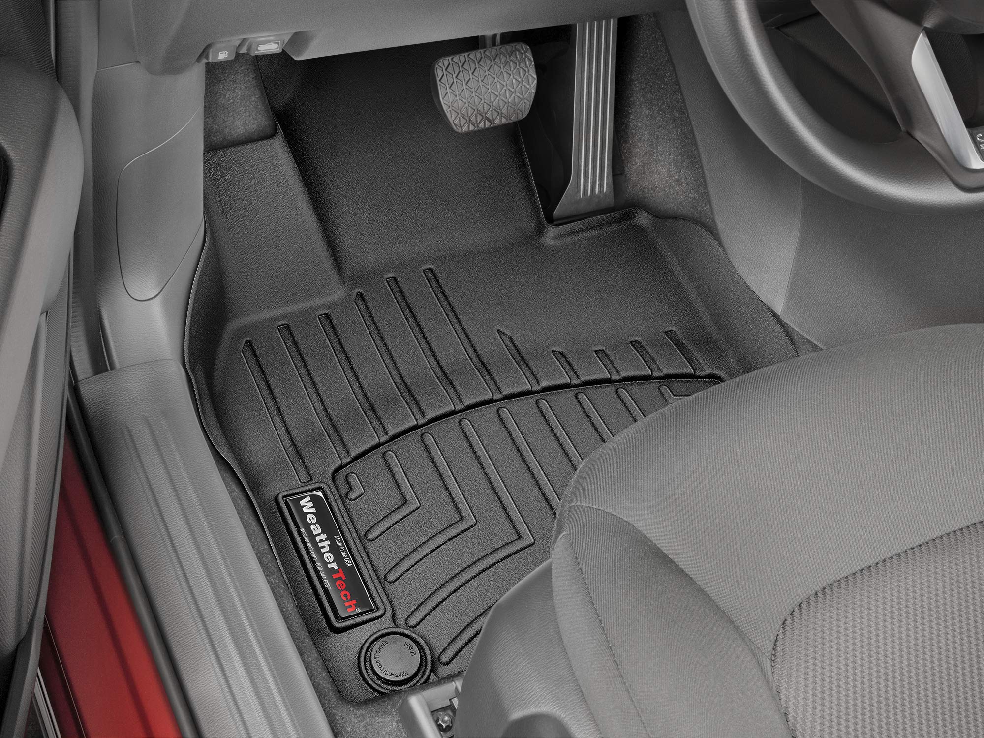 WeatherTech Custom Fit FloorLiners for Mazda CX-5-1st Row (4411871), Black
