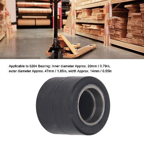 Truck Load Wheel Stainless Steel Rubber Scratch Replacement for 6024 Bearing Ideal for Pallet Trucks