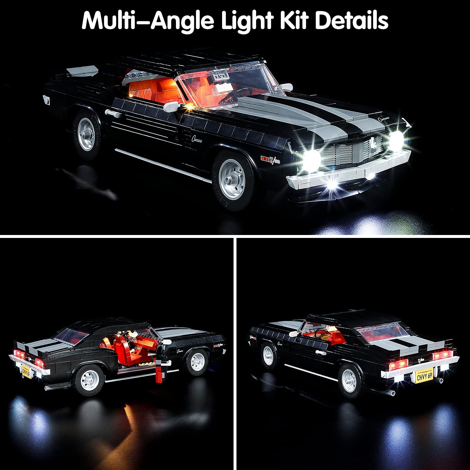 Xunsan LED Light Kit for Lego 10304, LED Lighting Set Compatible with Lego 10304 Building Blocks Model (Only LED Light Kit, No Lego Model)