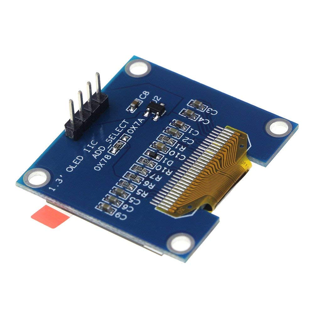 WINGONEER 2Pcs 1.3 Inch IIC I2C Serial 128x64 SSH1106 OLED LCD Display LCD Module for Arduino AVR PIC STM32 - Blue Font