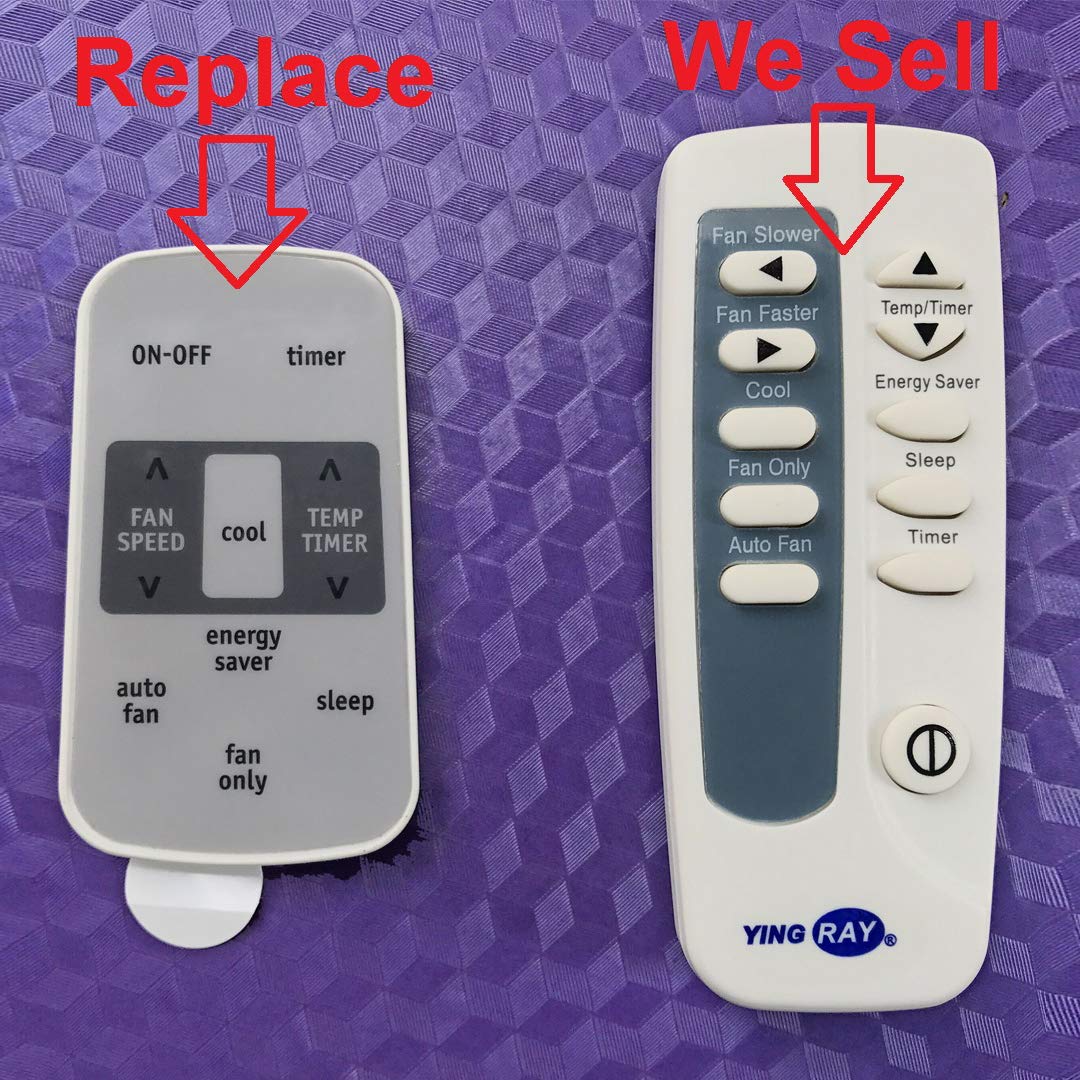 YING RAY Replacement for Frigidaire Window Air Conditioner Remote Control Model LRA127CT1 FFRE08L3Q FFRE15L3Q1 FFRE10L3Q16 FGRC0644U100