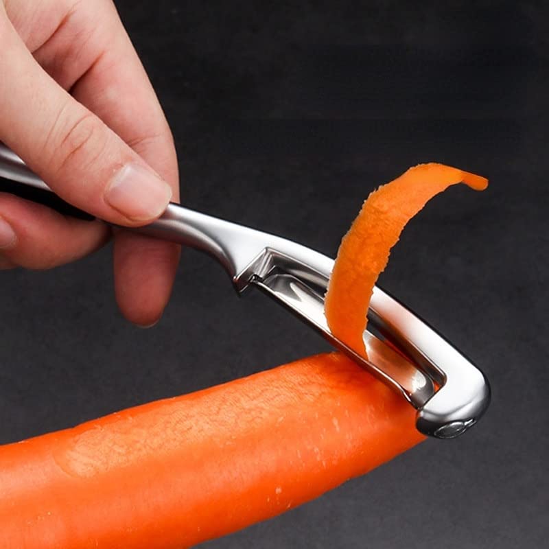 Zinc Alloy Potato Peeler Cucumber Carrot Peeling Knife Vegetable Fruit Sweet Potato Multifunctional Peeling Tool锌合金土豆削皮器黄瓜胡萝卜削皮刀蔬菜水果红薯多功能削皮工具