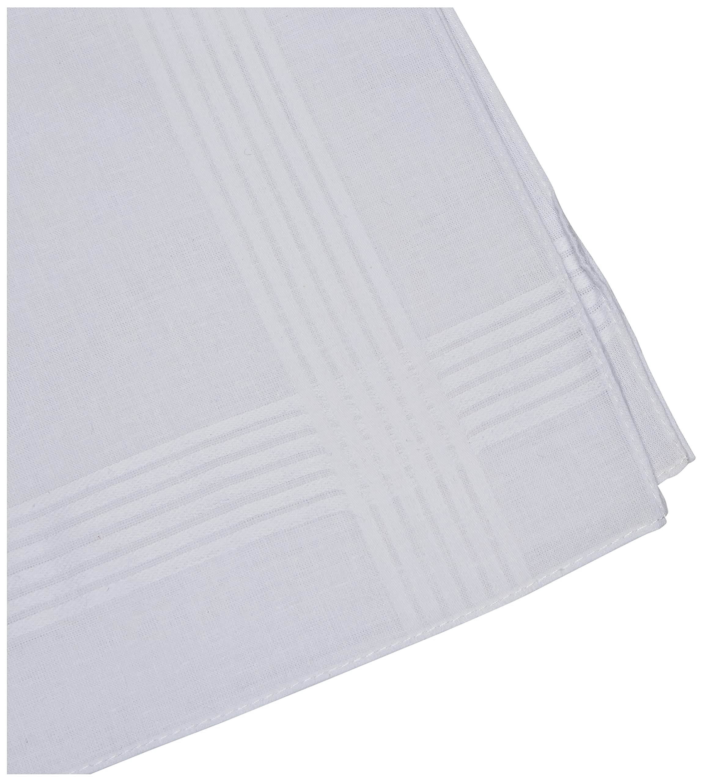 Wembley Men's 9 Piece Cotton Hankies, White, One Size